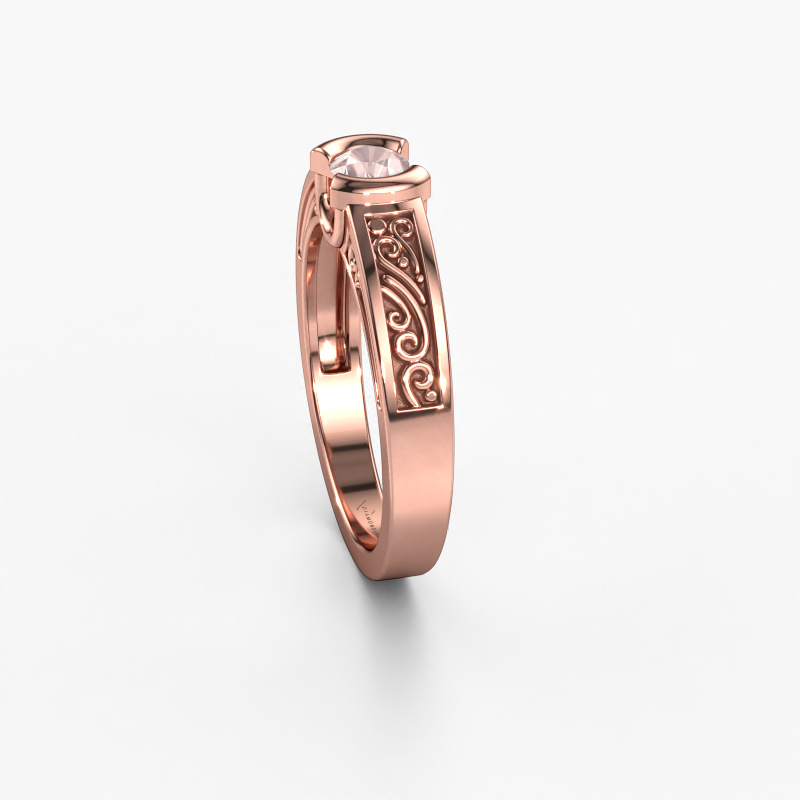 Buy your elegant rose gold vintage morganite champagne set Elena ring ...