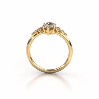 Daring Royce MRQ ring with 10x5 mm blue topaz | DiamondsByMe