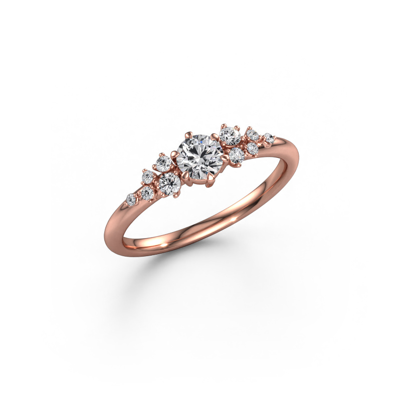 Design your own rose gold solitaire ring with 0.30 crt diamond| Royce RND
