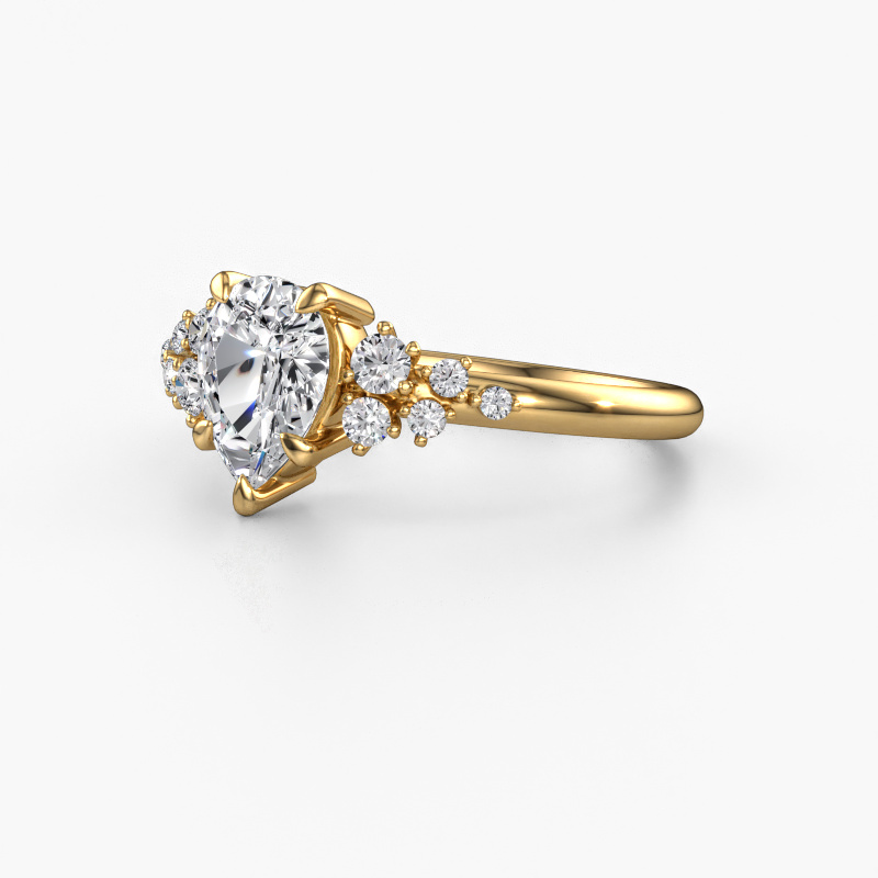 Exclusief gouden bijzondere verlovingsring met lab-grown diamant Royce ...