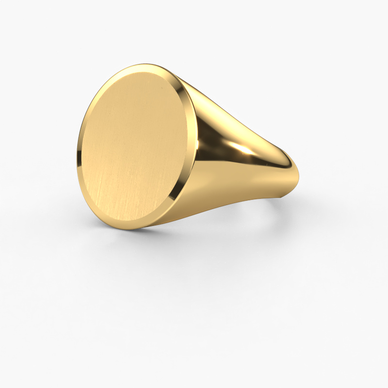 Cool oval gold Sven 5 light signet ring | DiamondsByMe